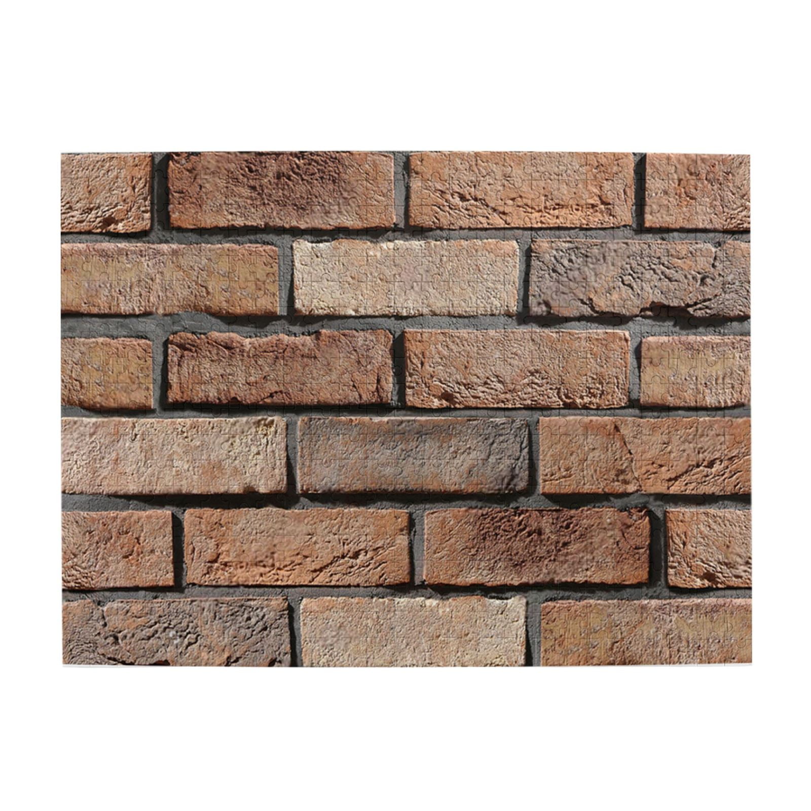 Stone Wall Bricks, Jigsaw Puzzles 500 Pieces Wooden Jigsaw Toy Family ...