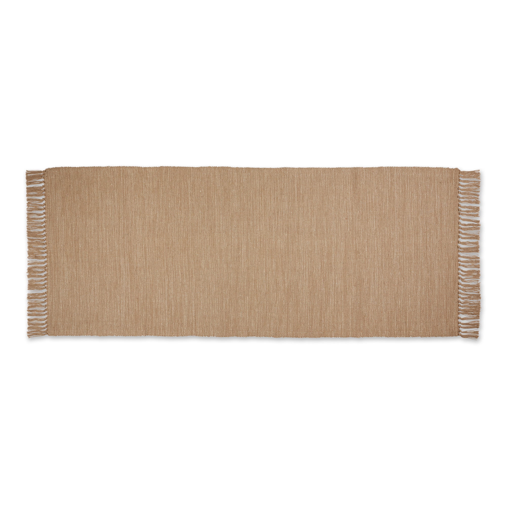 Stone and Off White 2-Tone Ribbed Rug 2 Ft 6 in x 6Ft - Walmart.com