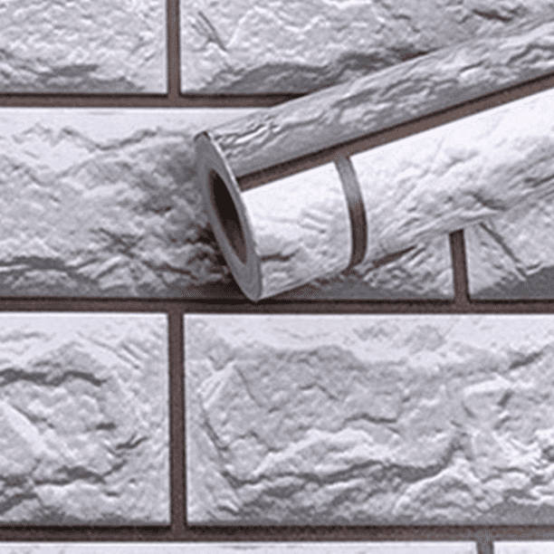 Stone brick peel and paste wallpaper - Masonry wallpaper - 3D ...