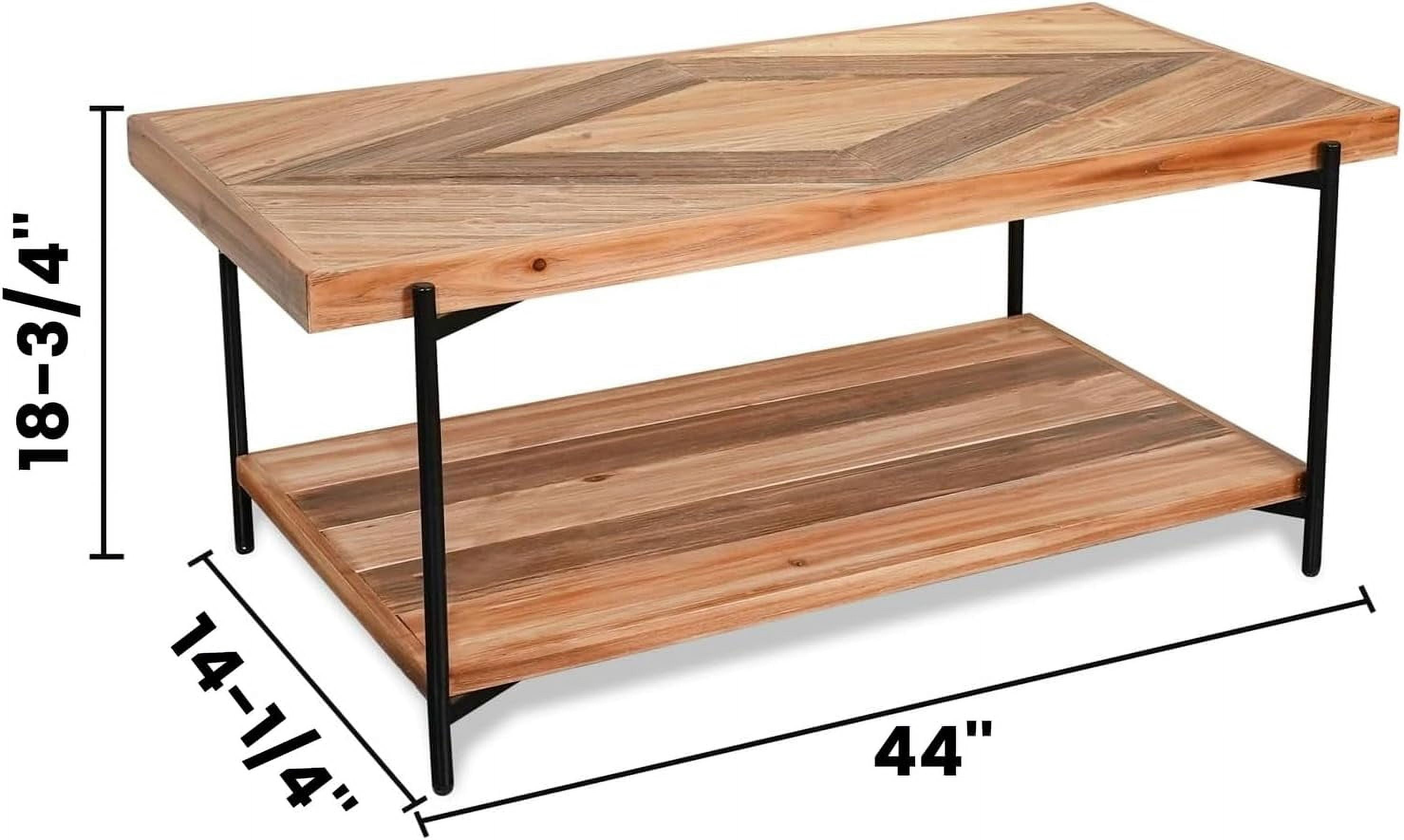 4 Pieces Living Room Table Set with TV Stand, Coffee Table & End Tables ...