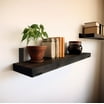 Gronda Adjustable Floating Shelves for Wall 3 Tier Wood Storage Shelf ...