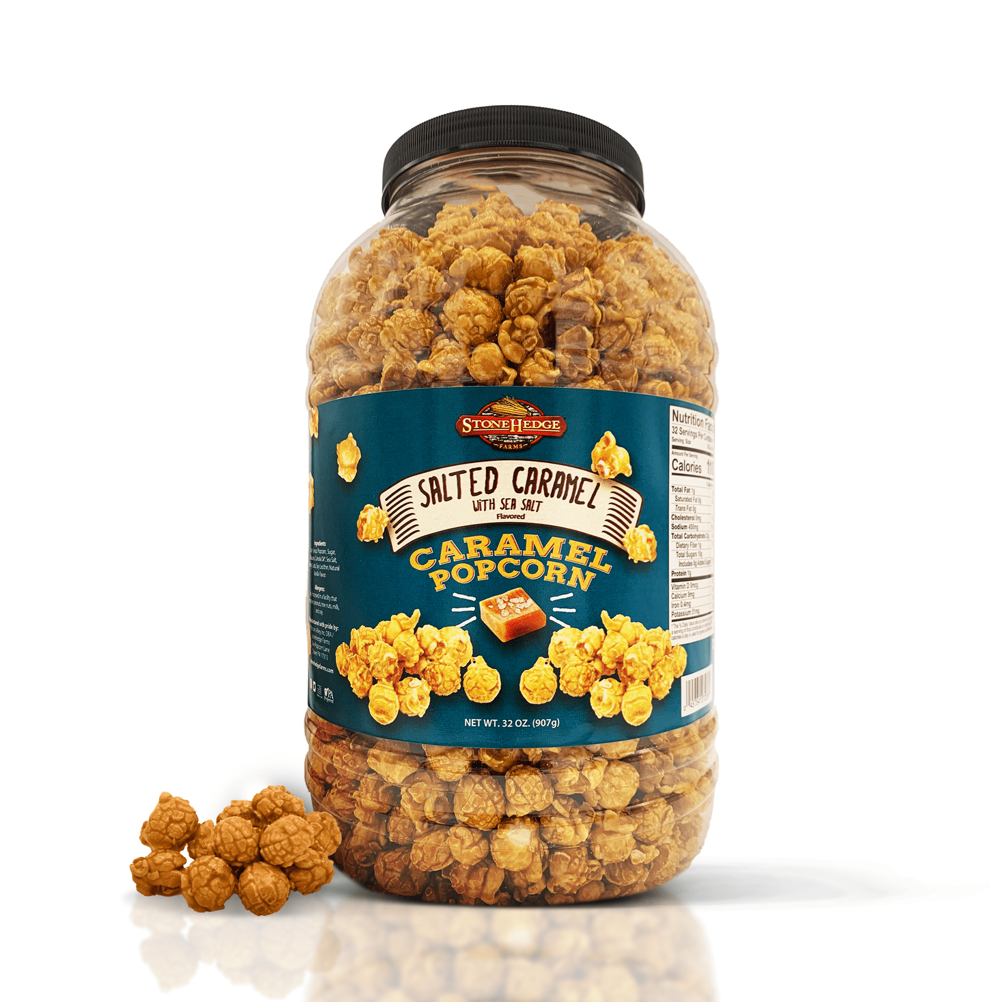 Stonehedge Farms Gluten-Free Salted Caramel Popcorn - 32 oz Tub - USA ...