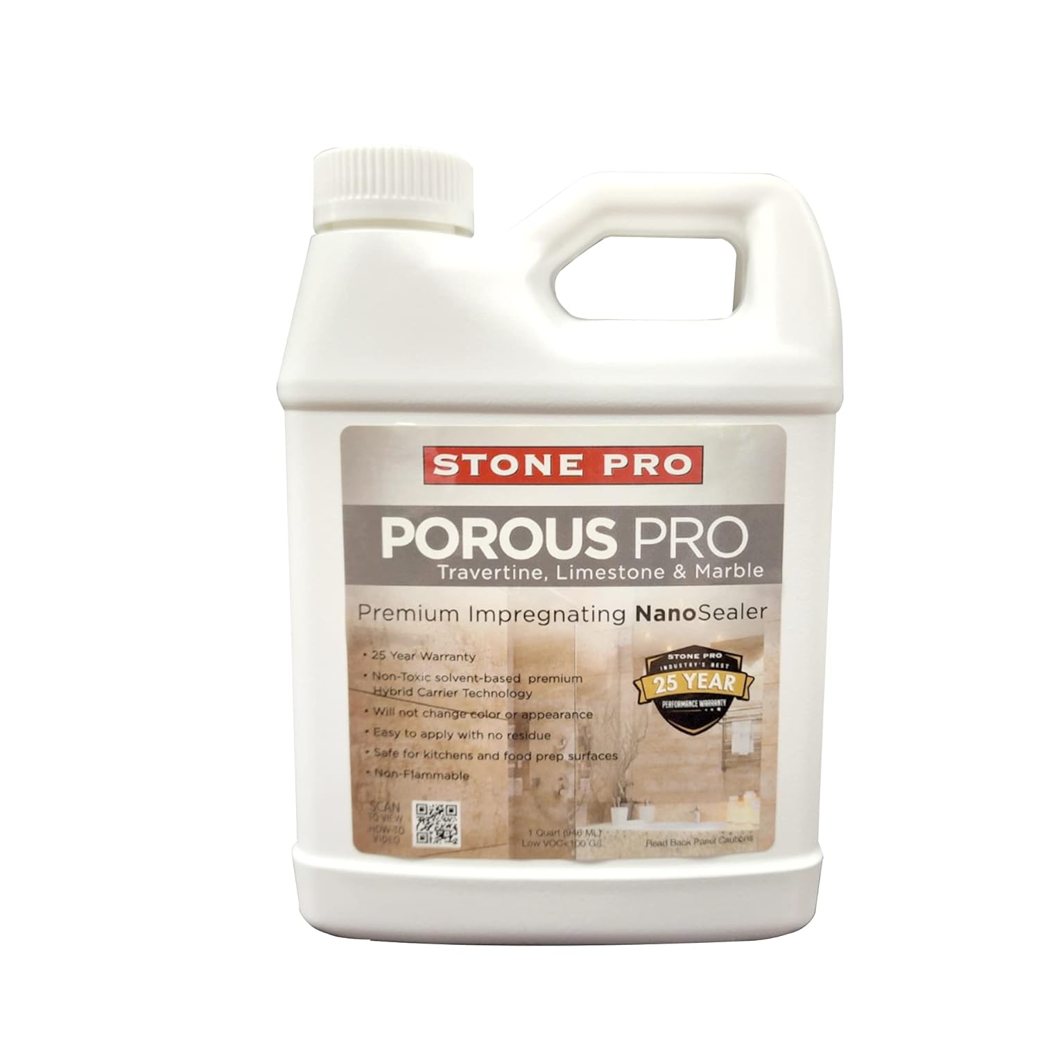 StonePro – Porous Pro Sealer (1 Quart – 32 Fl Oz) (For Sealing ...
