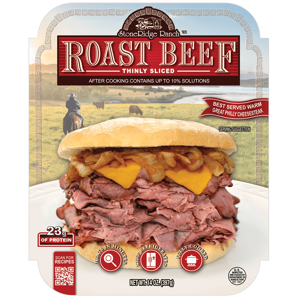 StoneRidge Ranch Thinly Sliced Roast Beef - 14oz USDA-Inspected Beef ...