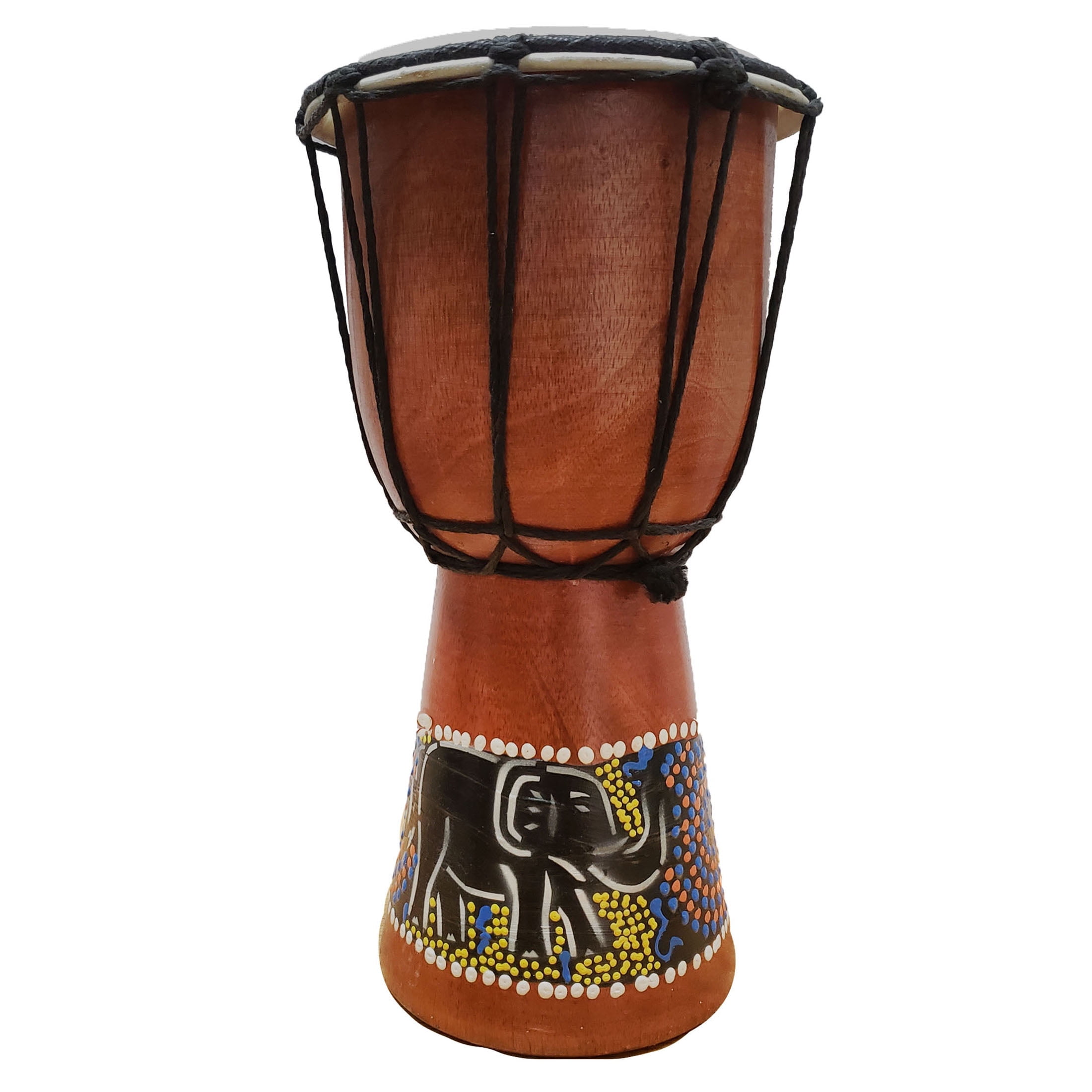 Stoneage Arts Djembe Drum African Inspired Bongo Solid Wood Varying Dot ...