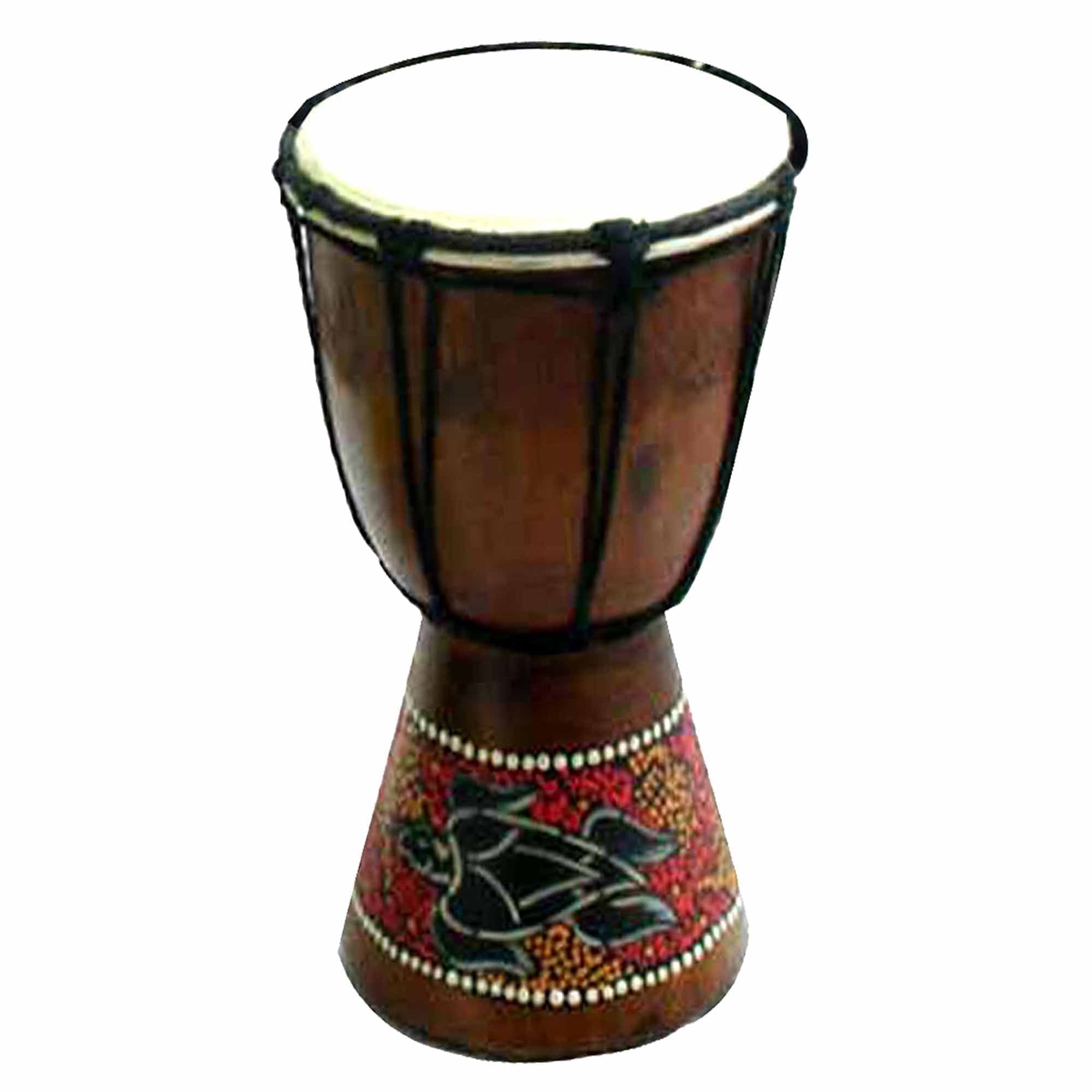 Stoneage Arts Djembe Drum African Inspired Bongo Solid Wood Varying Dot ...