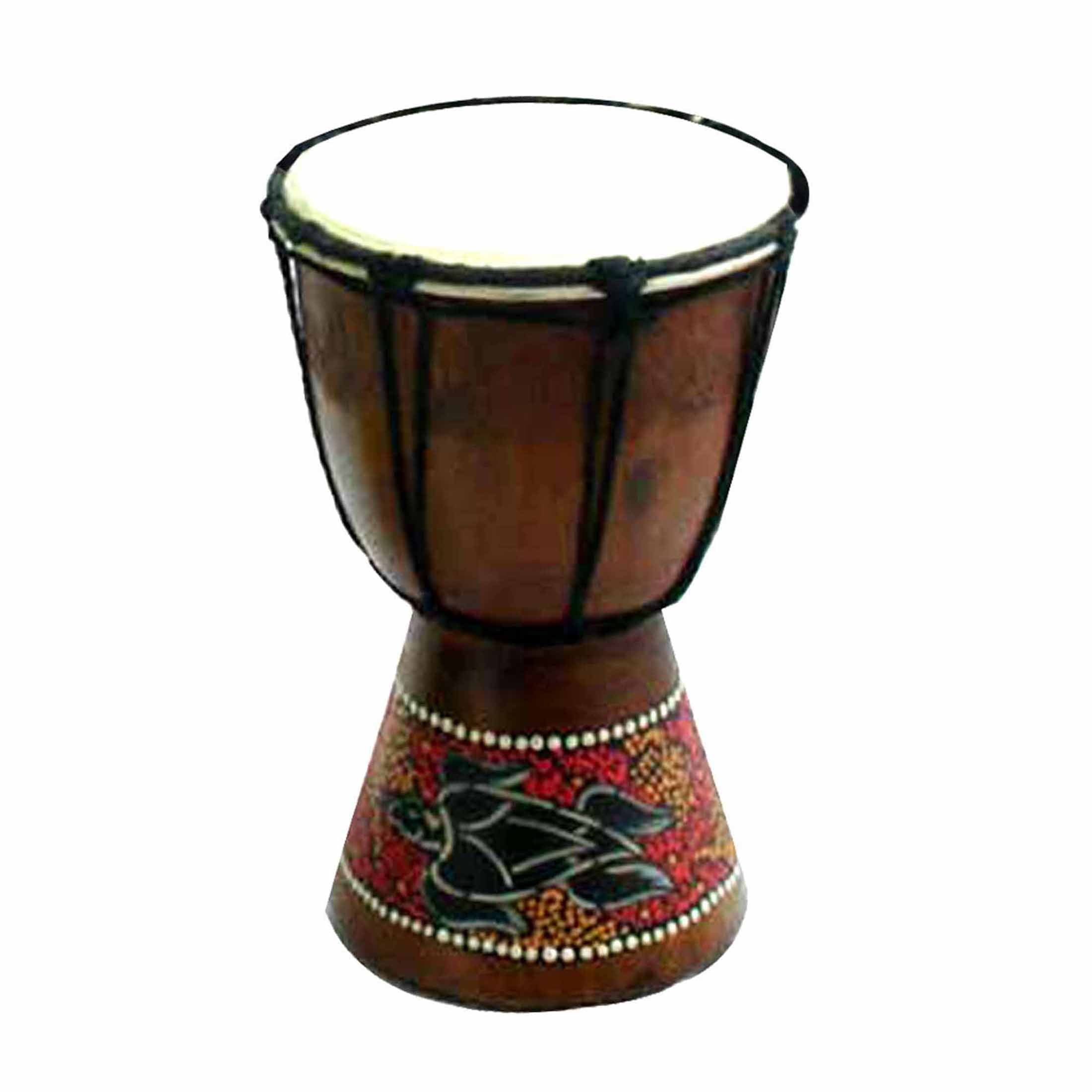 Stoneage Arts Djembe Drum African Inspired Bongo Solid Wood Varying Dot ...