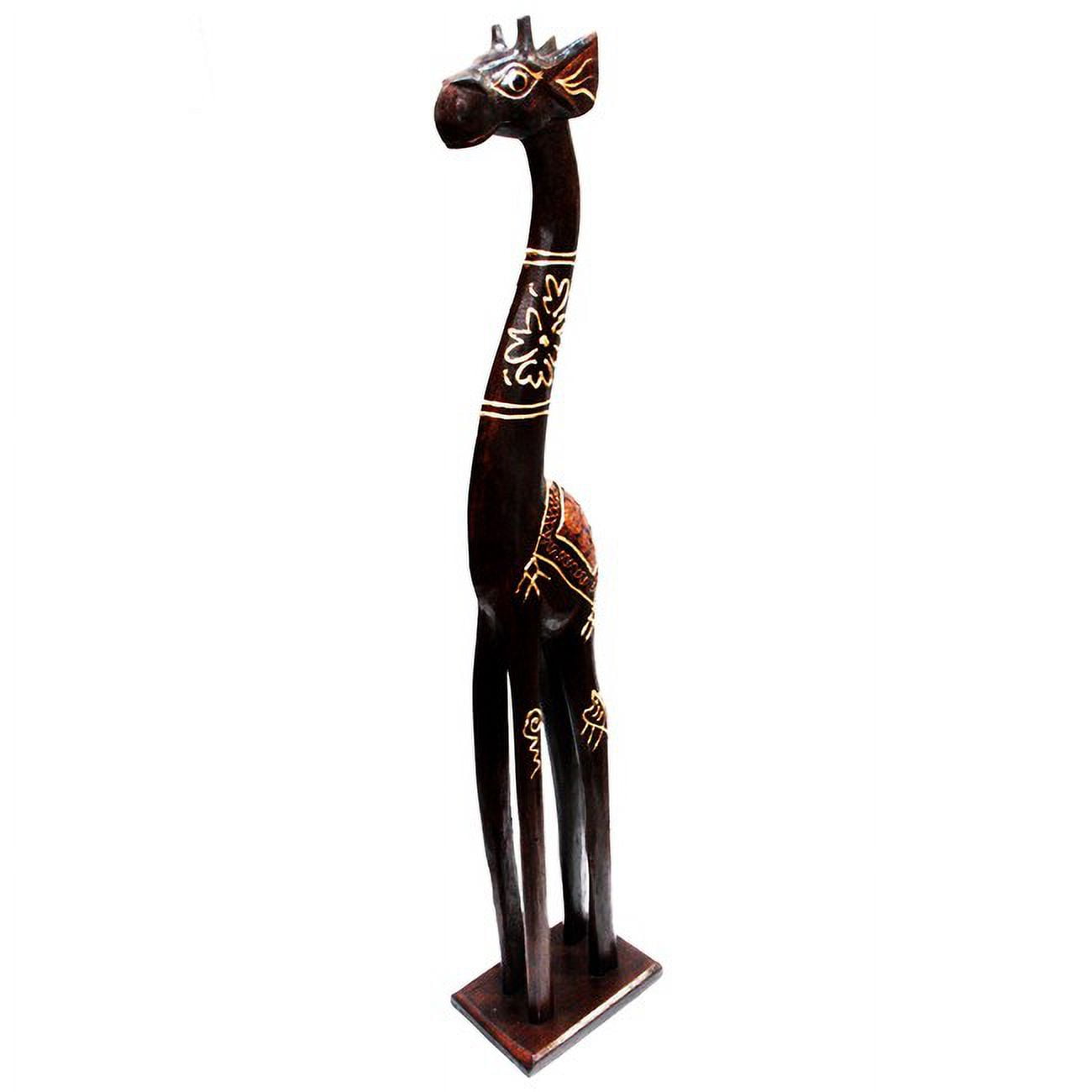 Stoneage Arts Gold Eggshell Giraffe Statue (Indonesia) - Walmart.com