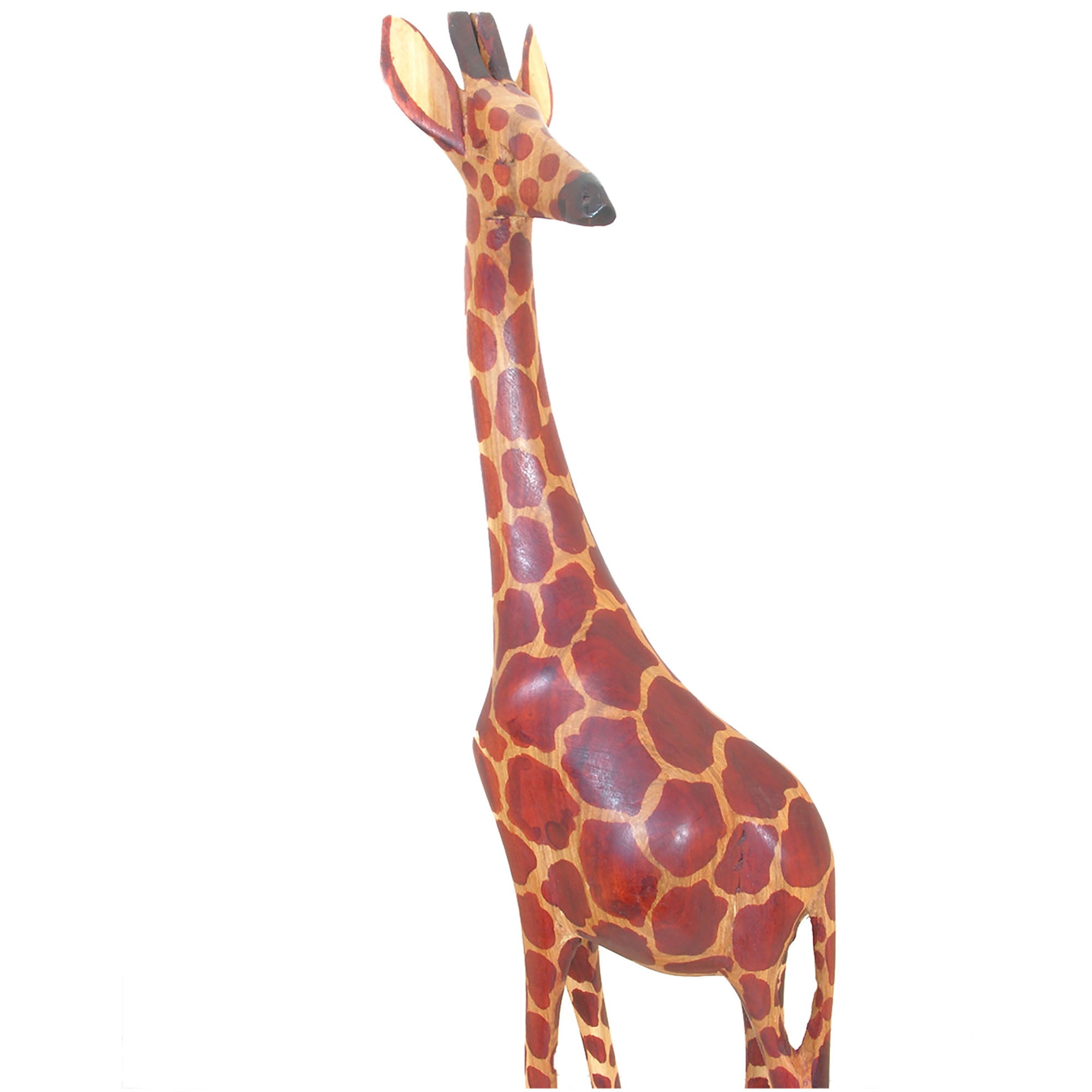 Stoneage Arts Inc 18" Brown Unique Handcrafted Giraffe with Genuine ...