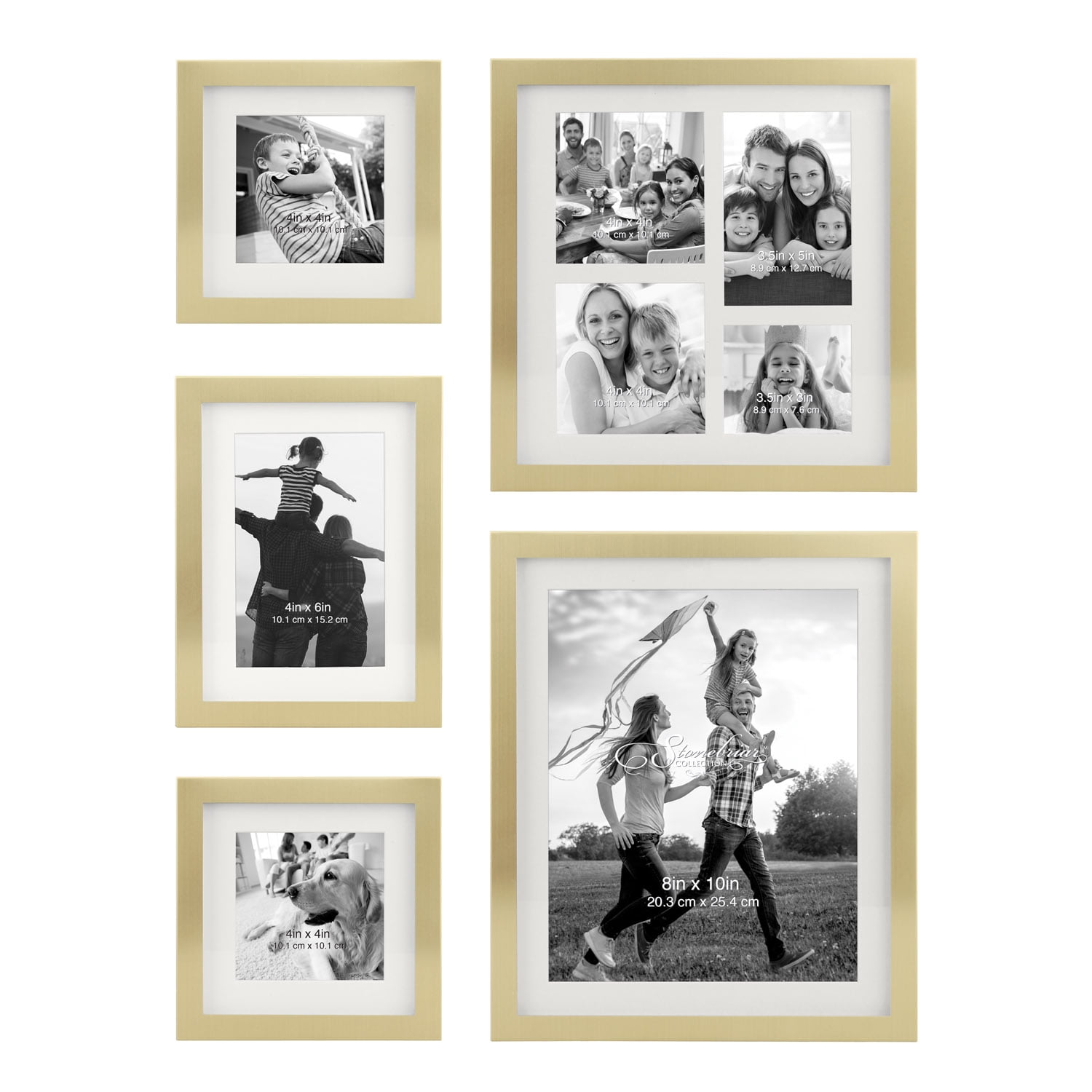 Stonebriar Collection 5 Piece Rectangular Metal Wall Gallery Frame Set ...