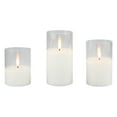 Stonebriar Collection Flameless LED Clear Glass Hurricane with Timer ...