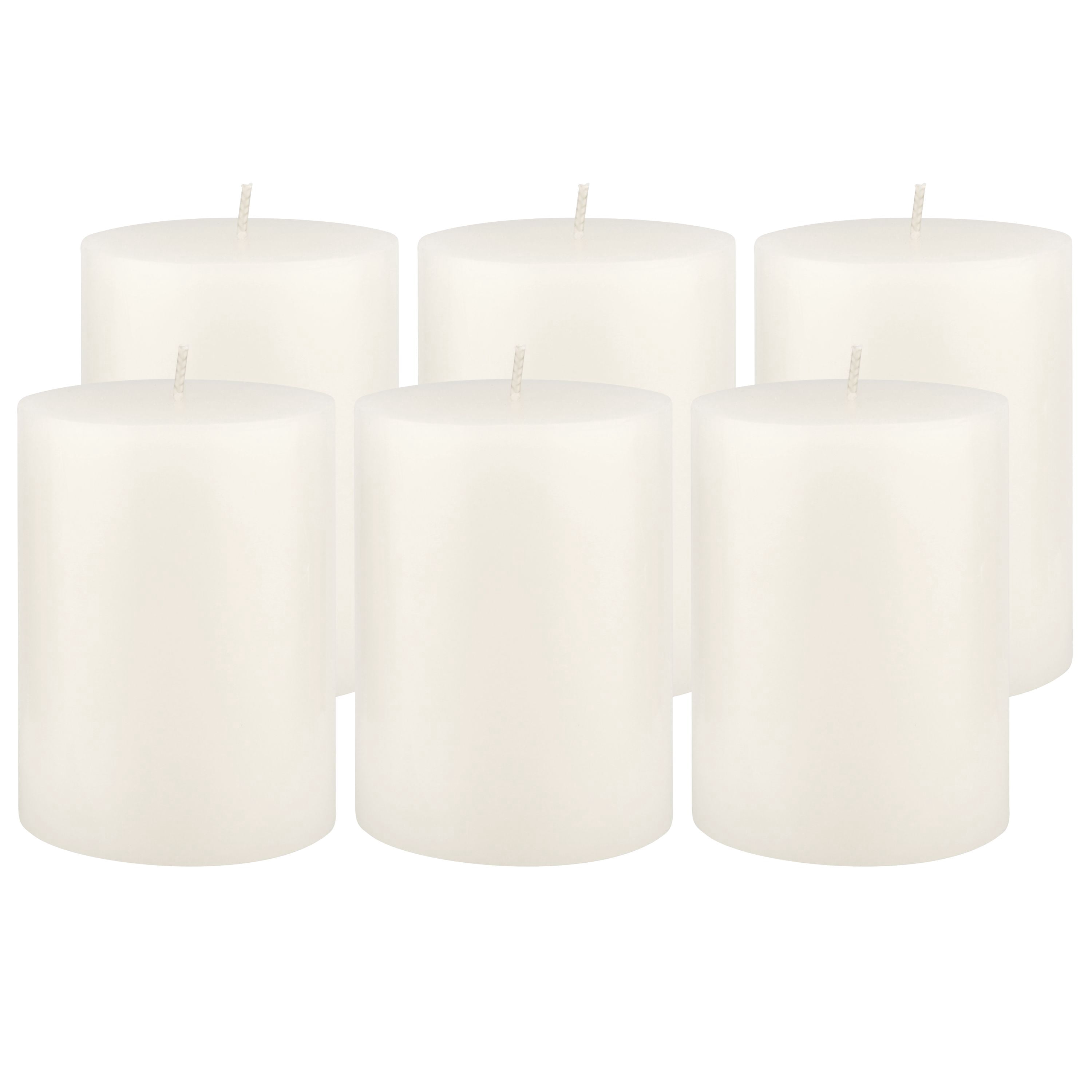"Stonebriar Large Plain Solid Pack of Unscented 3"" x 4"" 1-Wick White ...