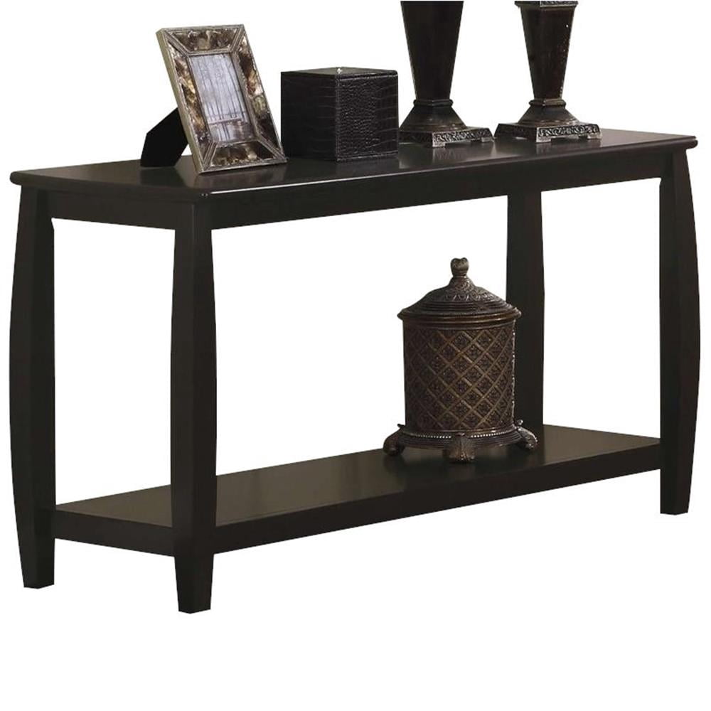 Stonecroft Furniture Retangular Console Table with Bottom Shelf in ...