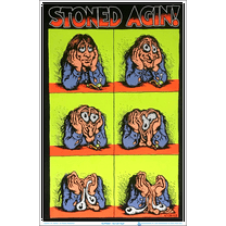 Stoned Agin! by R. Crumb Mini Poster- 11" x 17" - Walmart.com