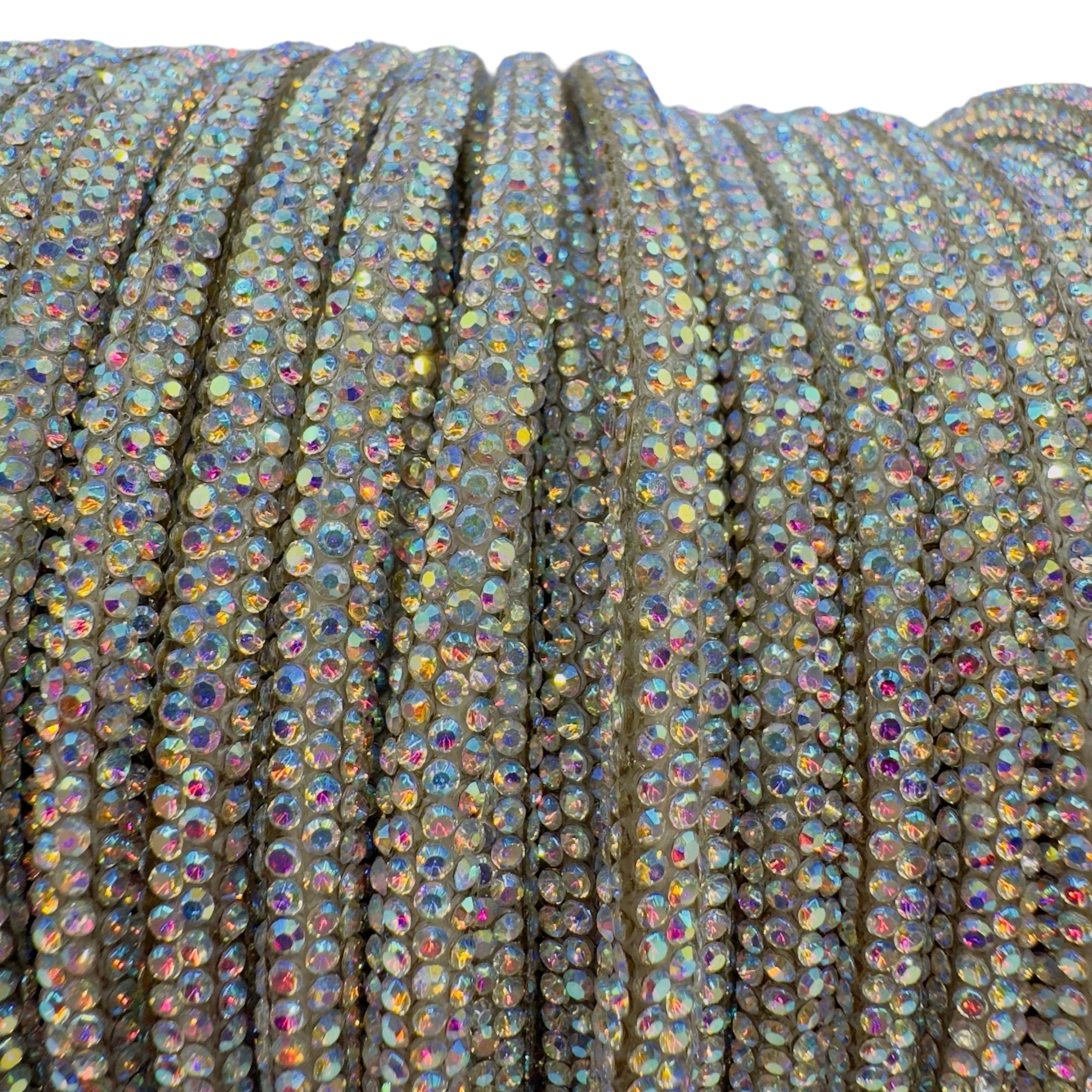 Stoned Crazy Crystal AB Corded Rhinestone Rope: 10 yards/6mm - Walmart.com