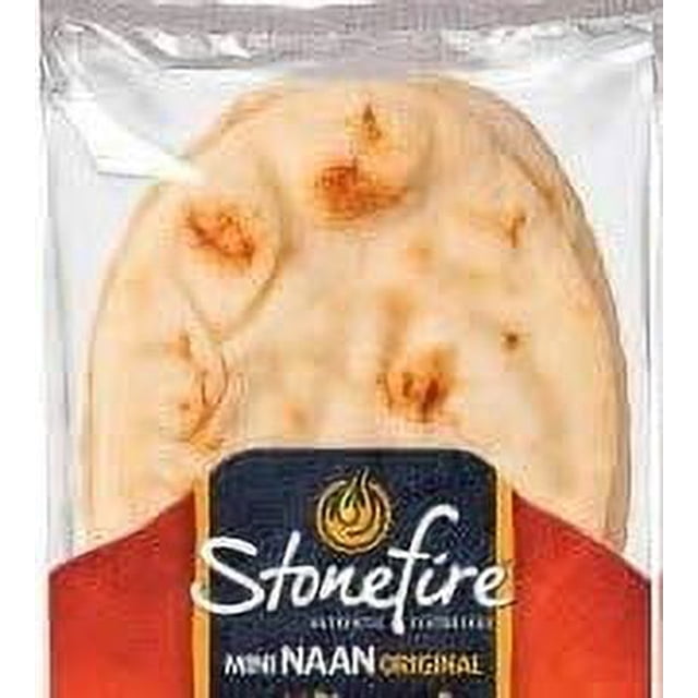 Stonefire Original Mini Naan Fresh Authentic Flatbreads, 18 Count ...