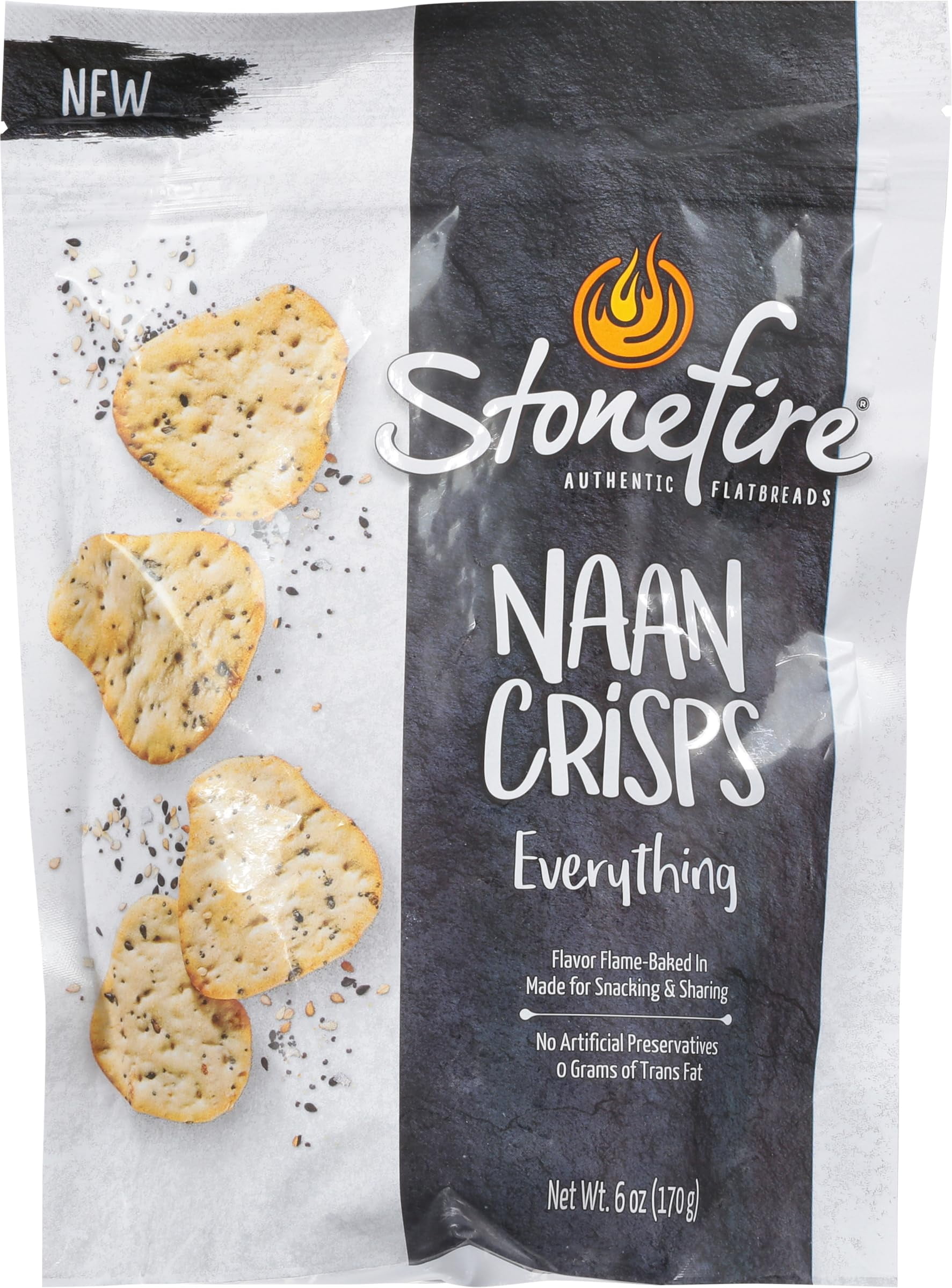 Stonefire Naan Crisps Everything SAF21 6oz - Walmart.com