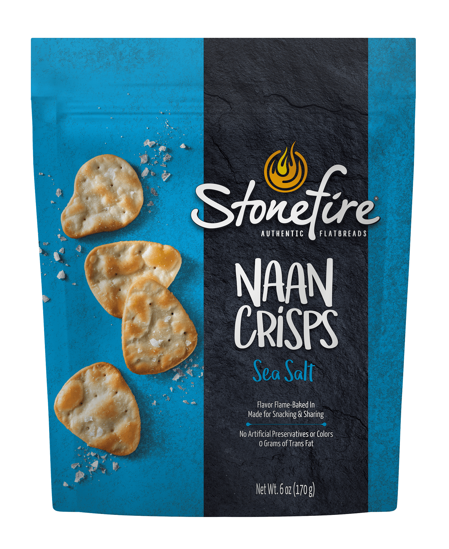 Stonefire Crispy Sea Salt Naan Crisps, 6 oz, 1 Count - Walmart.com