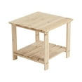 Stonegate Designs 2-Tier Wooden End Table, 20in.L x 20in.W x 18 1/8in.H ...
