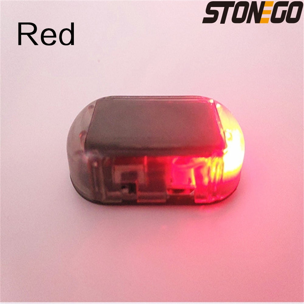 Stonego solar power car security alarm led light anti-theft warning ...