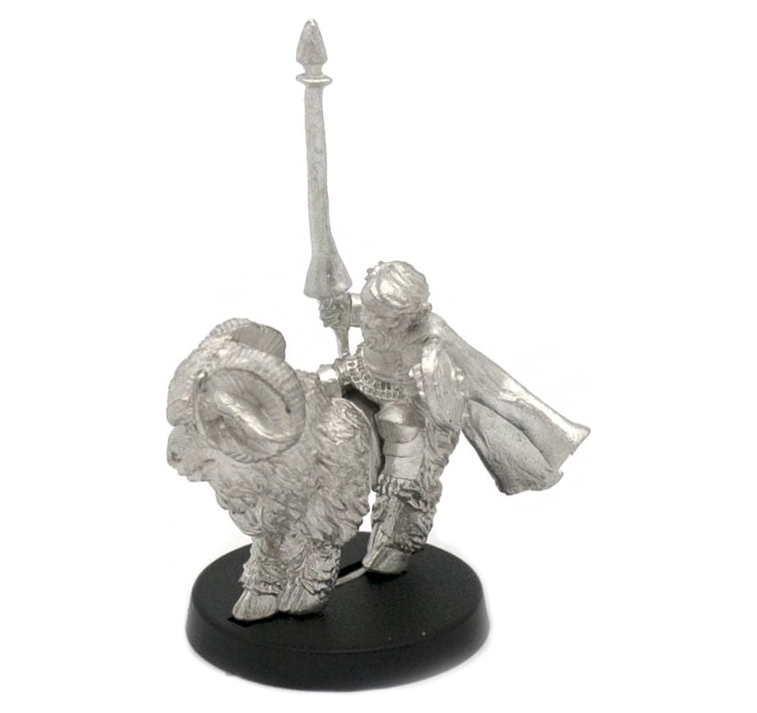 Stonehaven Halfling Commander on Ram Mount Miniature Figure for 28mm ...