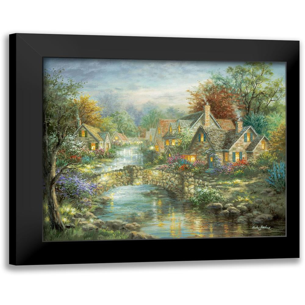 Stonehedge Bridge 14x12 Black Modern Framed Museum Art Print Titled ...