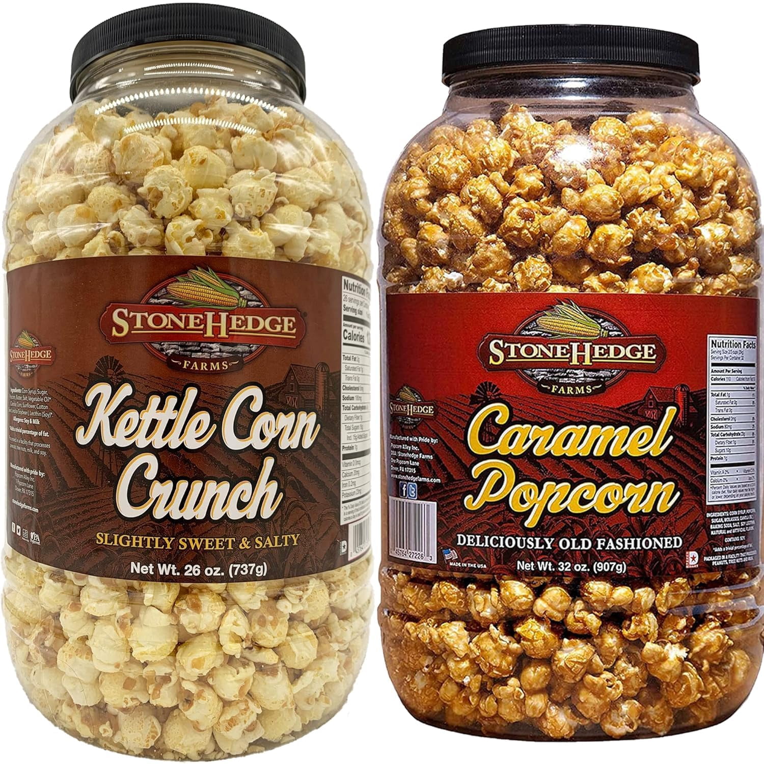 Stonehedge Farms Caramel and BCF26 Kettle Flavored Popcorn Variety Pack ...