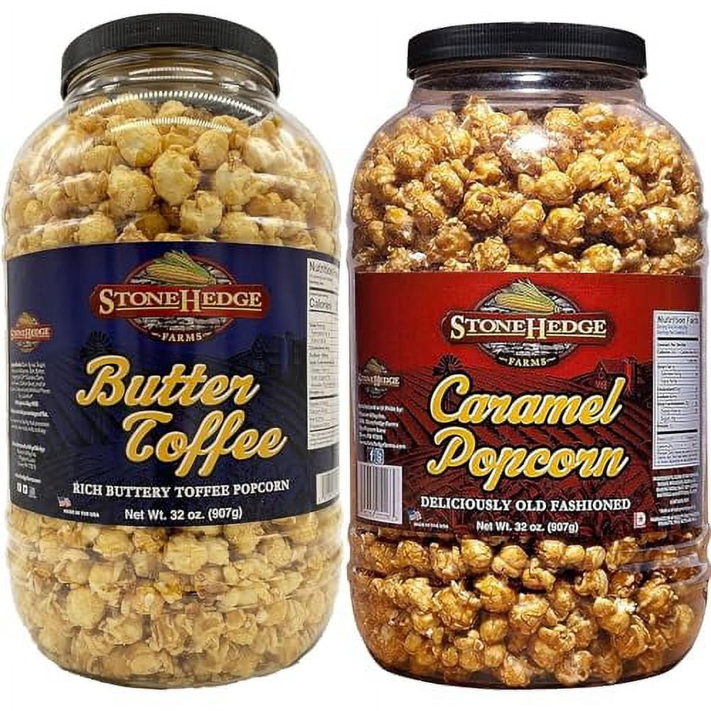 Stonehedge Farms Flavored Popcorn Barrel Variety Pack - Caramel and ...