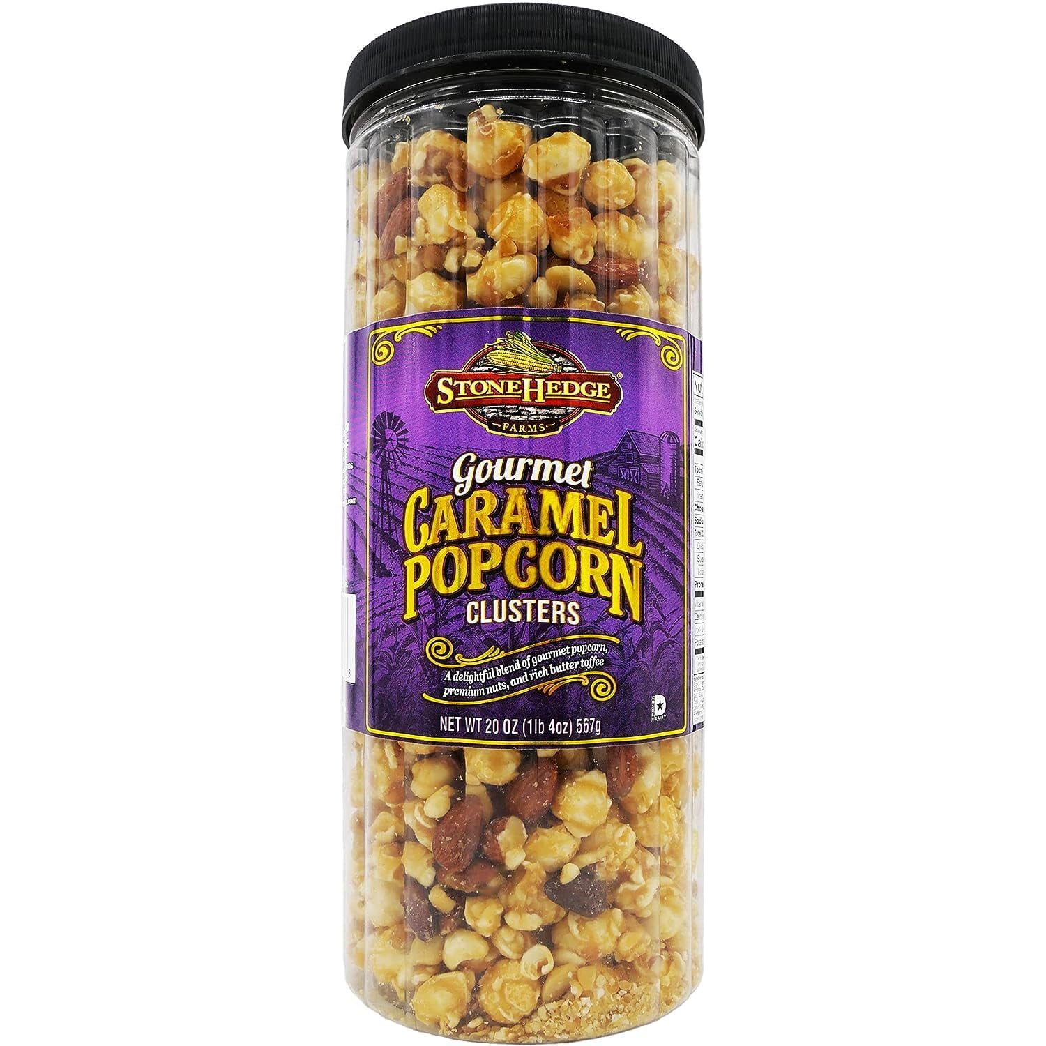 Stonehedge Farms Gourmet Caramel DPF11 Popcorn Clusters | 20 Ounce ...