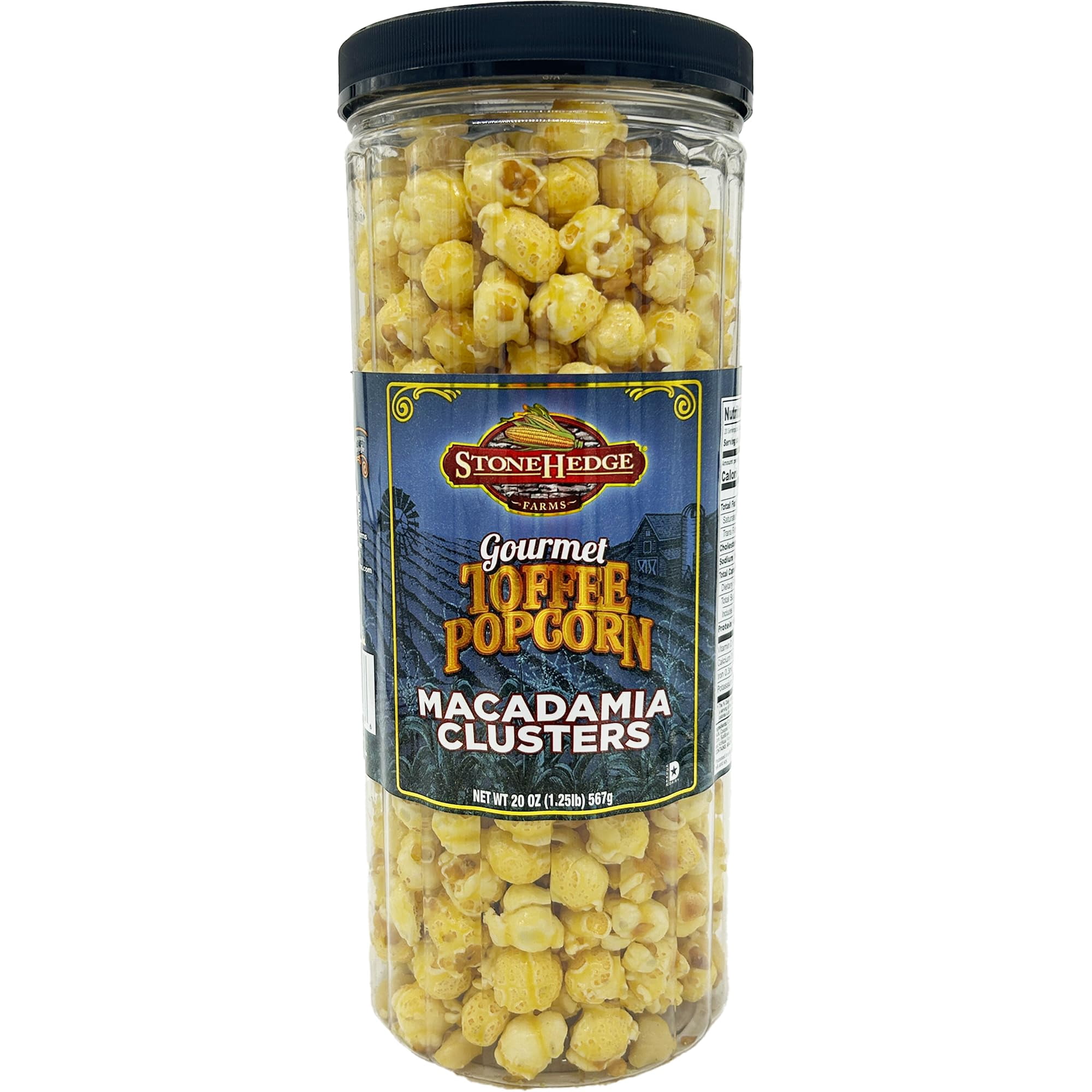 Stonehedge Farms Gourmet Toffee TMA2 Popcorn Macadamia Clusters | 20 oz ...