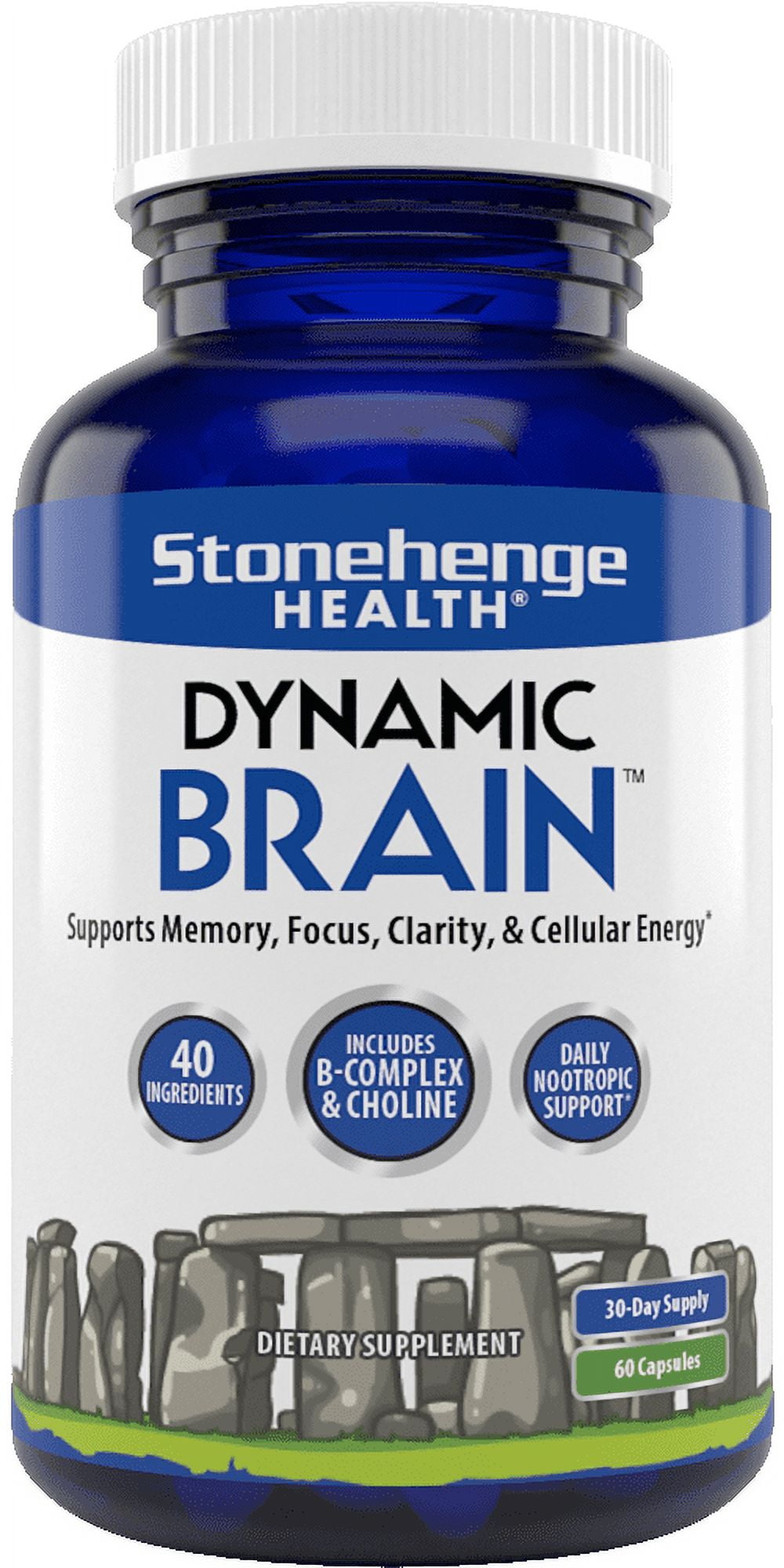 Stonehenge Health Dynamic Brain Supplement - Memory, Focus, Clarity ...