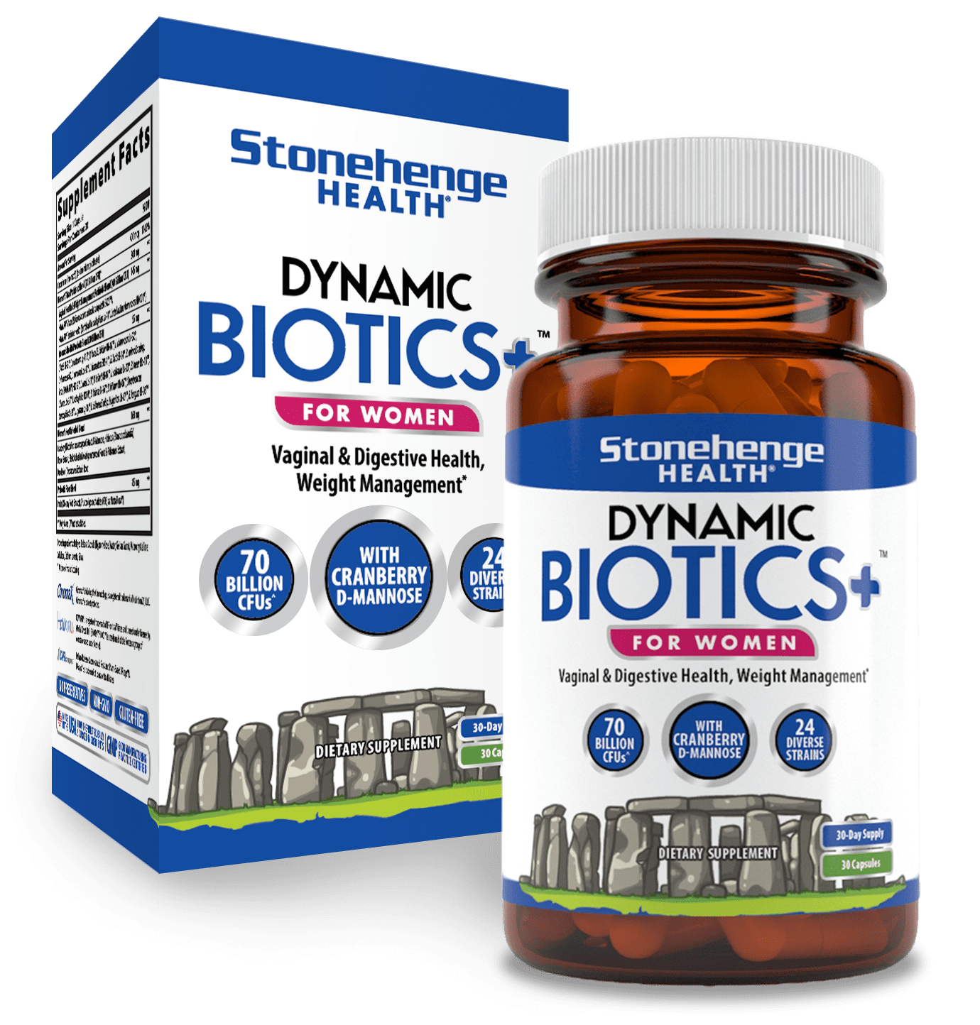 Customer reviews for Stonehenge Health Probiotics 70 Billion CFU + 24 ...