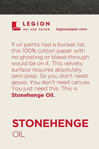Stonehenge Oil 320gsm Pad 2.5x3.75 inches, White - Walmart.com