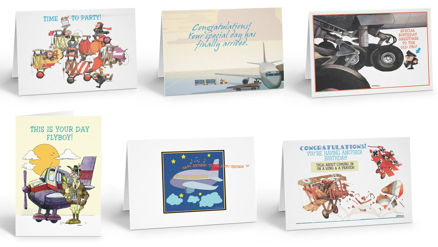 Stonehouse Collection - Airplane Birthday Cards - Pilot Birthday Card ...