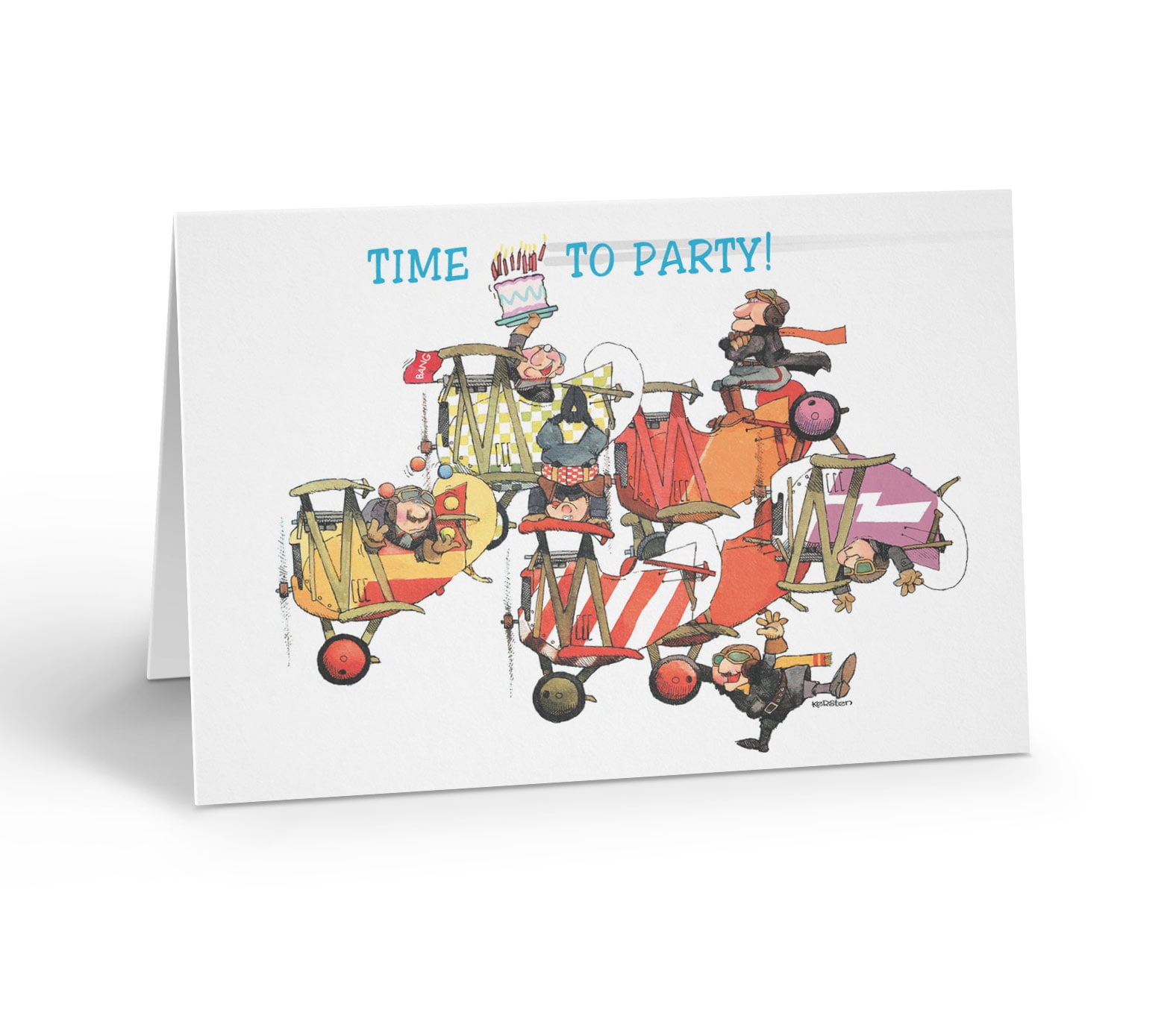 Stonehouse Collection - Airplane Birthday Cards - Vintage Bi-Plane ...
