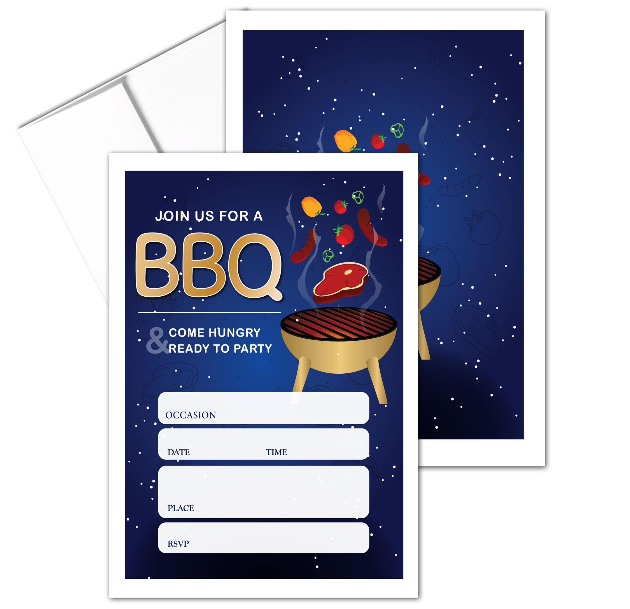 Stonehouse Collection, Back Yard BBQ Invitations, Fun BBQ Invites with ...