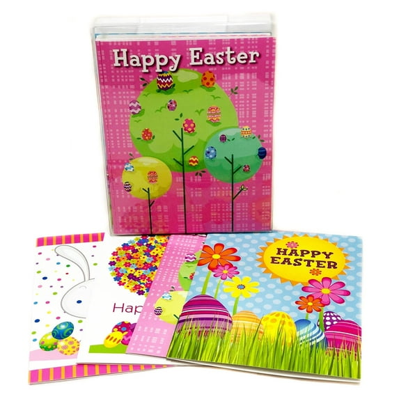 Stonehouse Collection Easter Greeting Card Assortment Pack - 16 Boxed Easter Car - Walmart.com