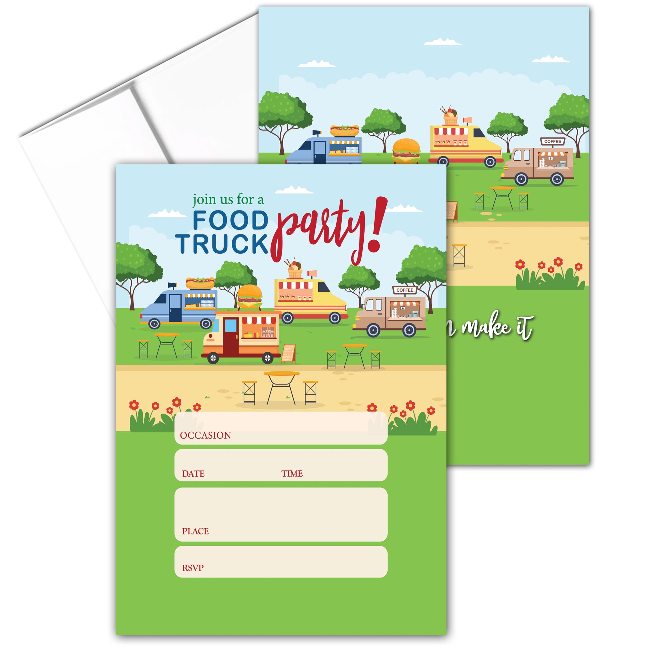 Stonehouse Collection | Food Truck Party Invitations | 25 Food Theme ...