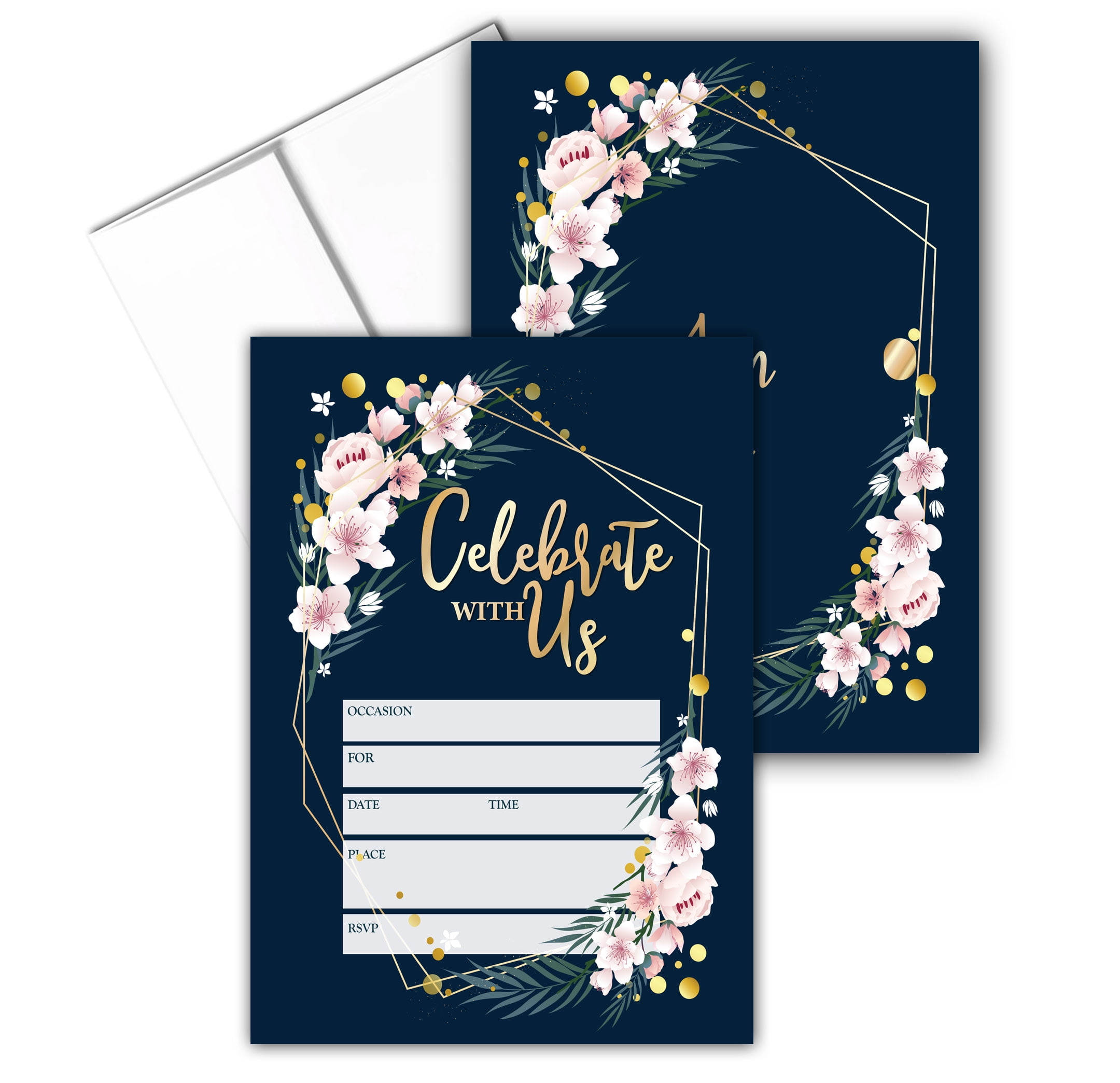 Stonehouse Collection - Formal Party Invitations - Floral Wedding Party ...