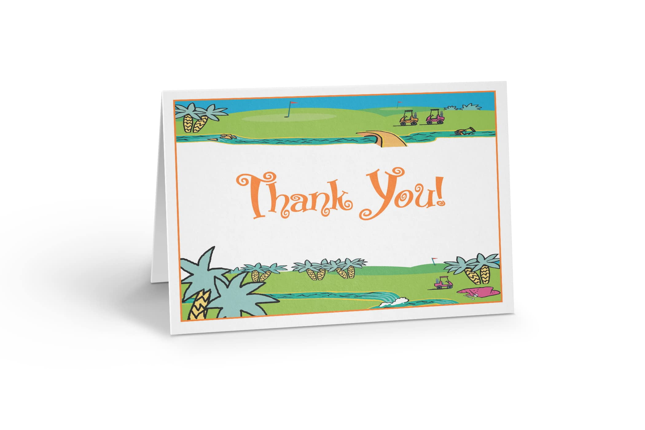 Stonehouse Collection | Golf Thank You Note Card | 10 Tropical Golfing ...