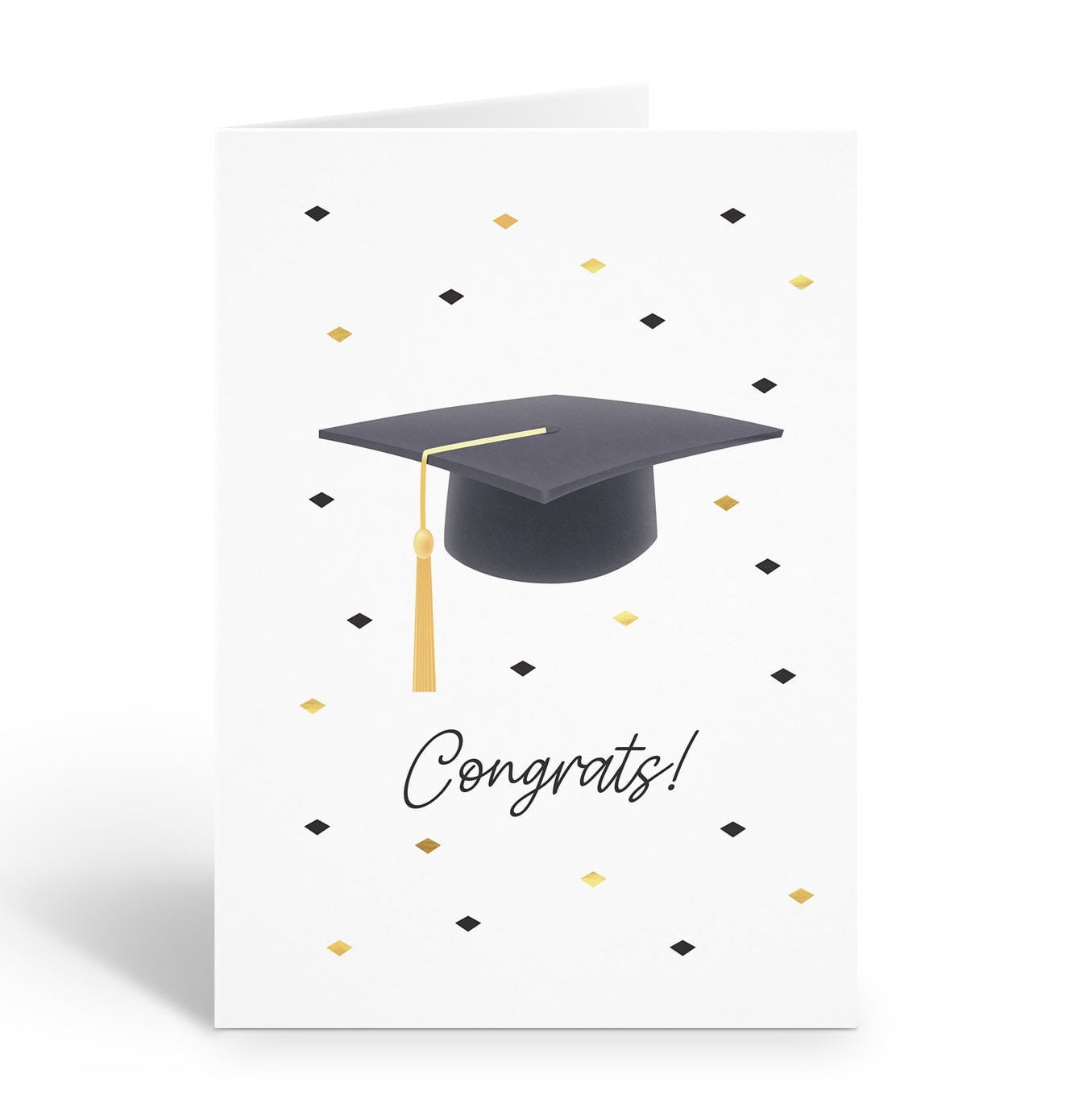 Stonehouse Collection | Graduation Greeting Card | Black Cap & Gold ...