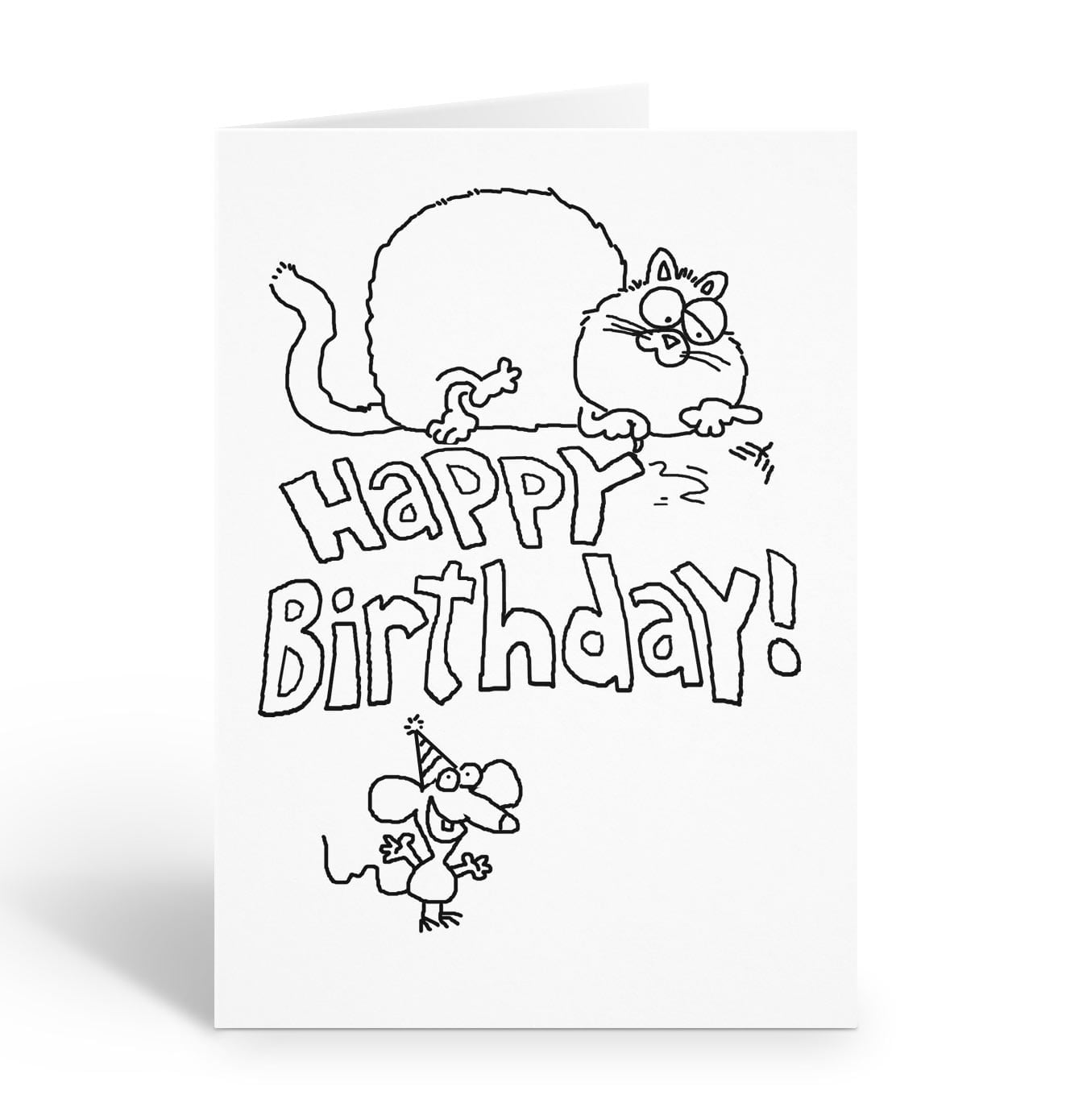 Stonehouse Collection | Happy Birthday Kid Set of Coloring Greeting ...