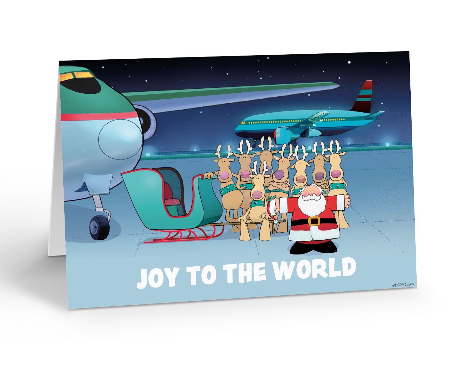 Stonehouse Collection Joy to the World Airplane Christmas Card - 80033 ...