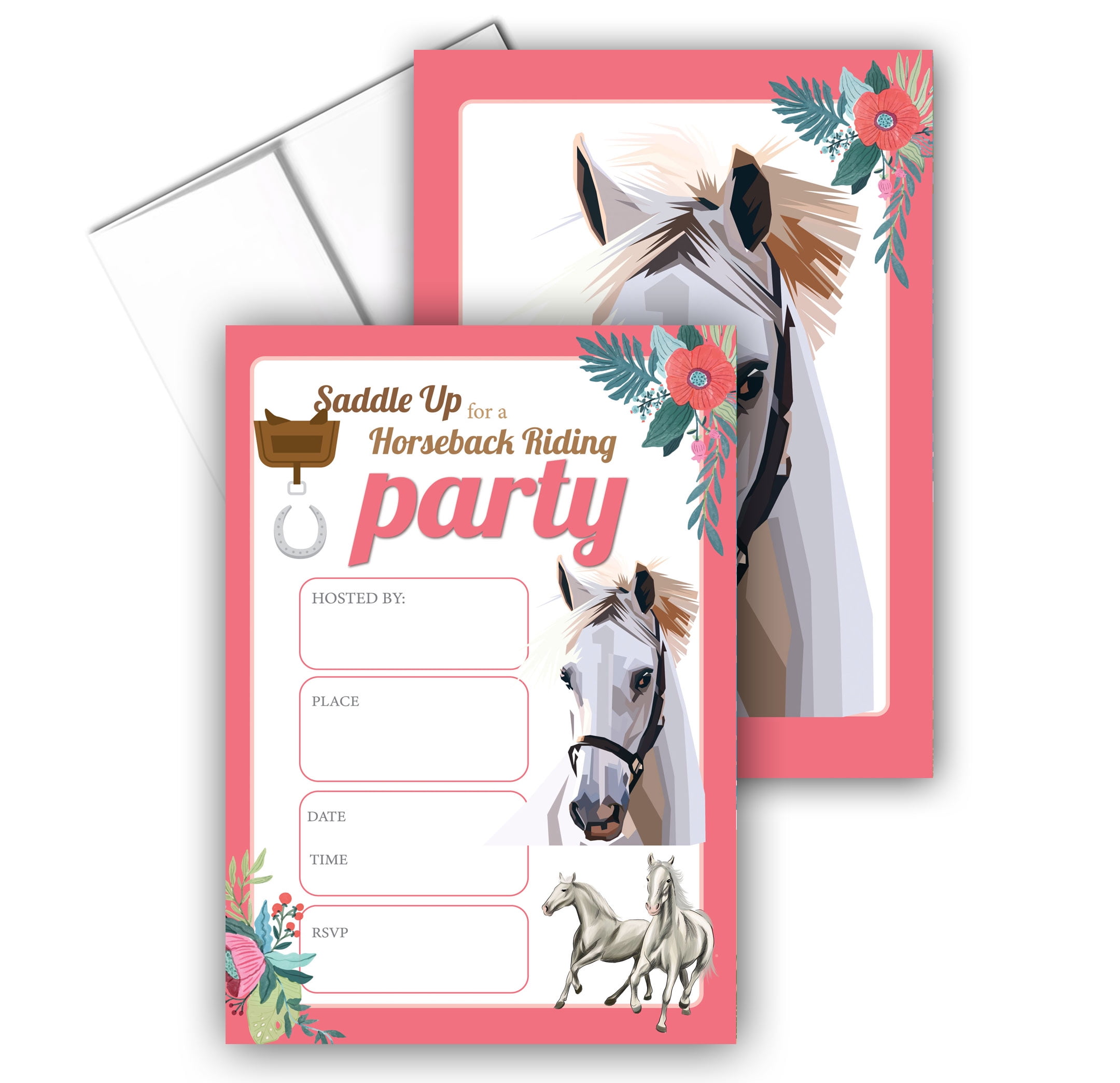 Stonehouse Collection | Kids Horse Birthday Party Invitation Set ...