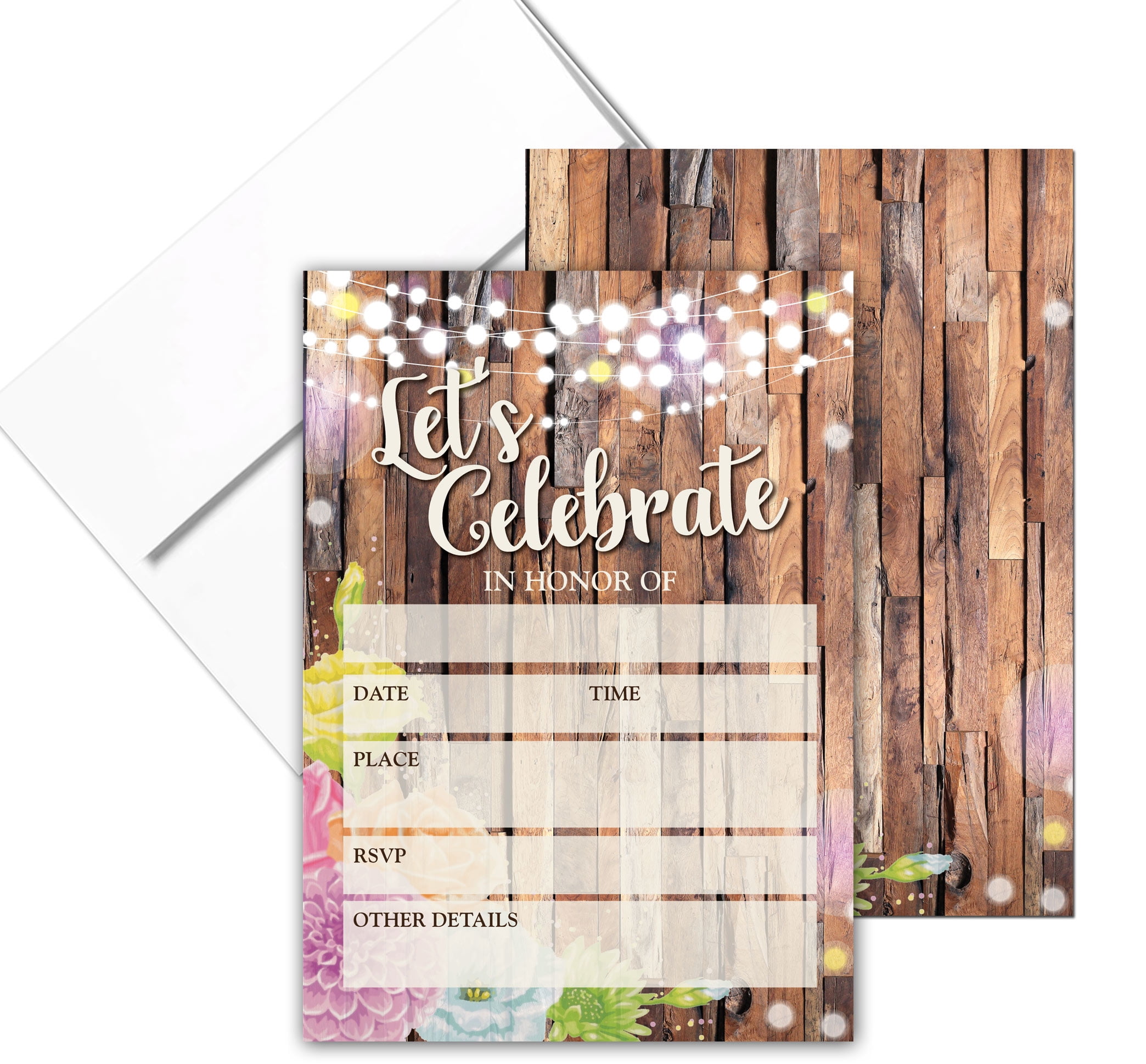 Stonehouse Collection Invitation Kits - 25 Let's Celebrate Party ...