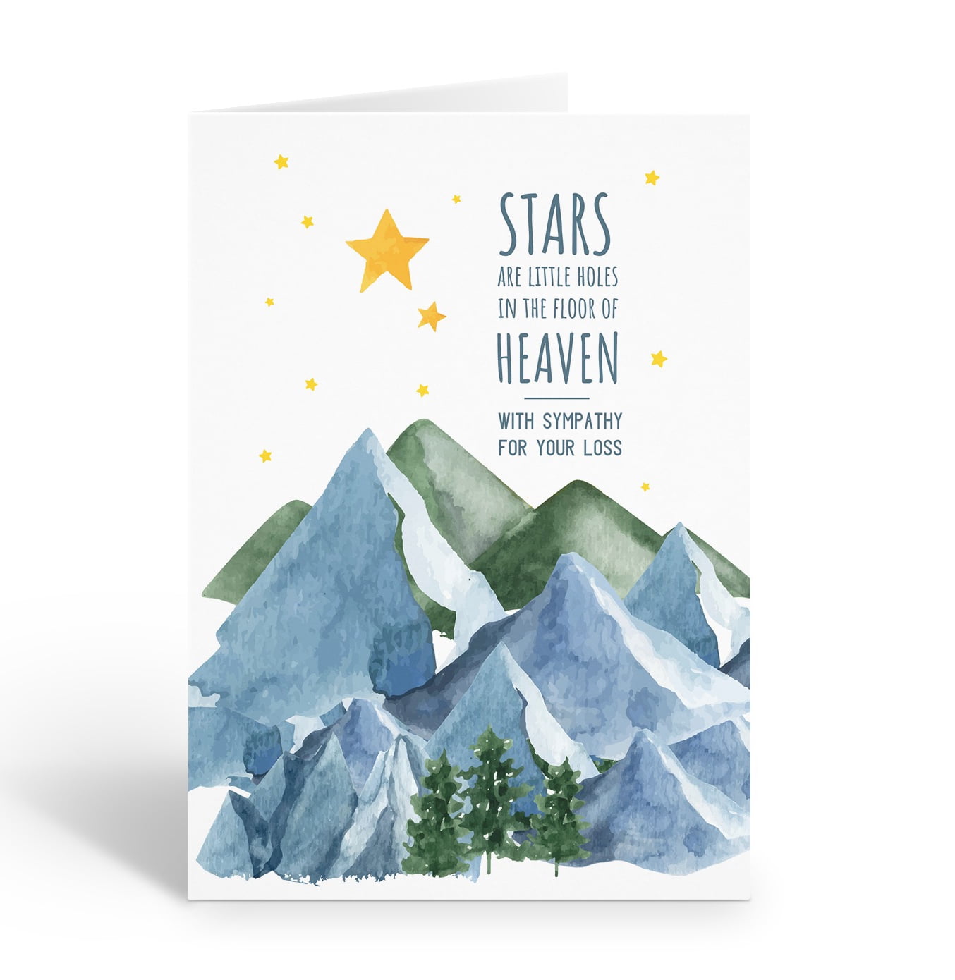 Stonehouse Collection | Single Sympathy Card | Stars From Heaven ...