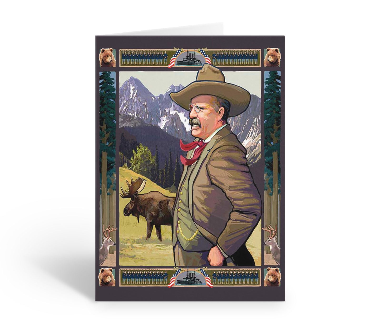 Stonehouse Collection Theodore 'Teddy' Roosevelt note card - 10 Boxed ...