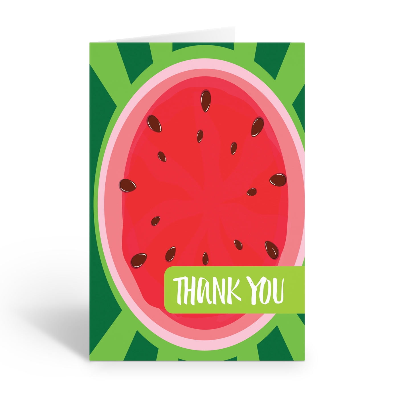 Stonehouse Collection, Watermelon Thank You Card – Blank Inside | Fun ...