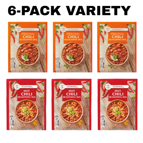 Stonemill Hot Chili Seasoning Mix and Original Chili Seasoning Mix 1.25 ...