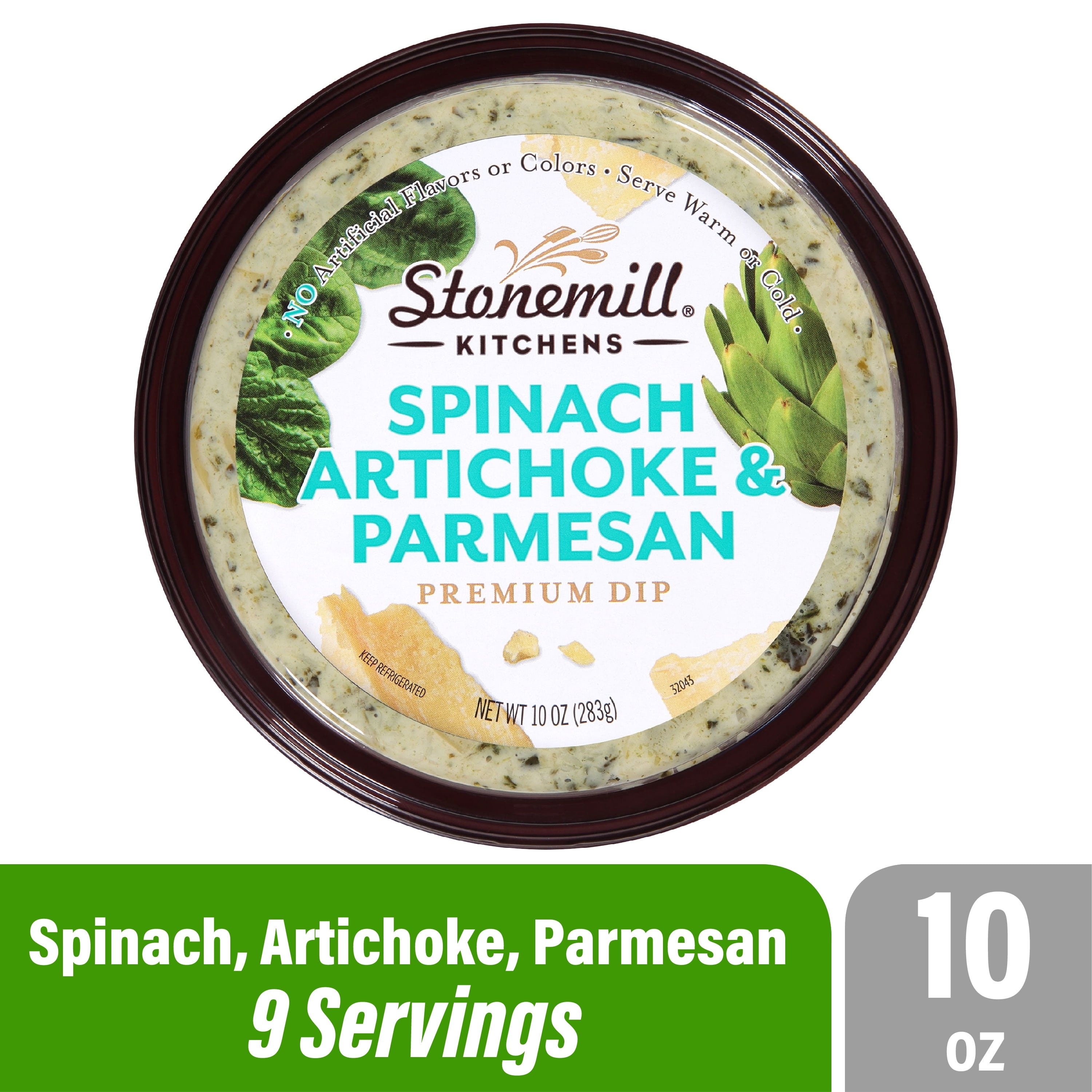 Stonemill Kitchens Spinach & Artichoke Parmesan Dip, 10 oz Tub ...